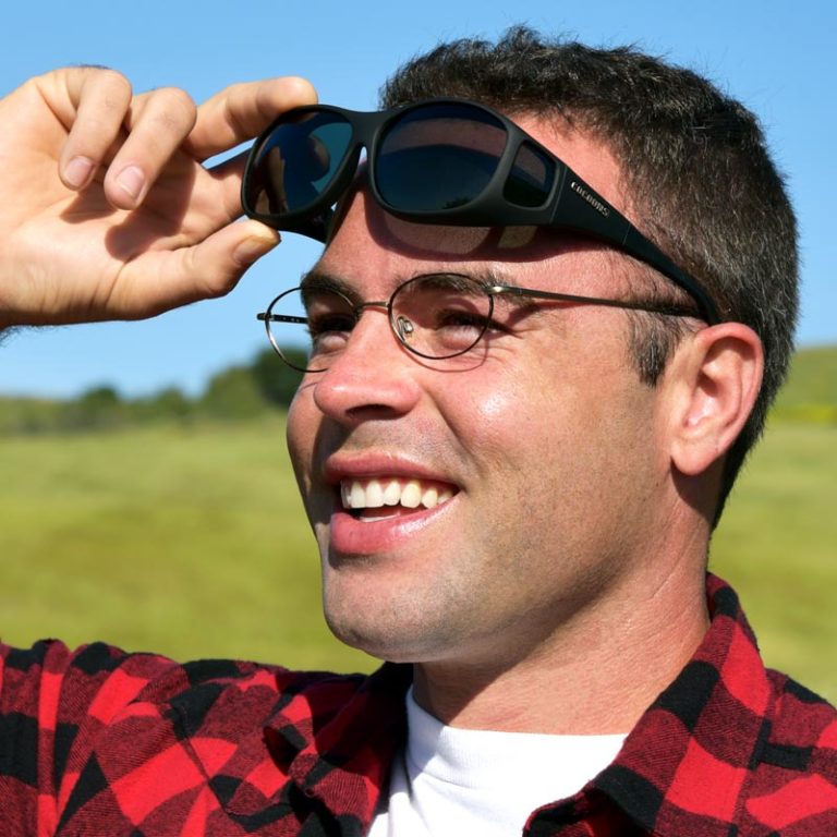 Slim Line (M) Black Polarised Gray - Cocoons Fitovers UK