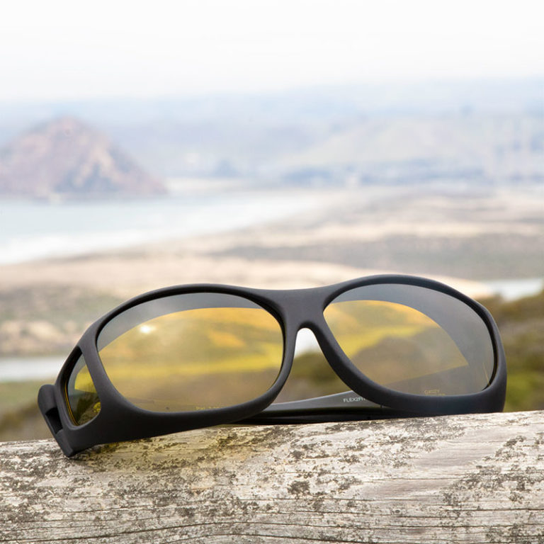 Slim Line (M) Black Polarised Yellow - Cocoons Fitovers UK